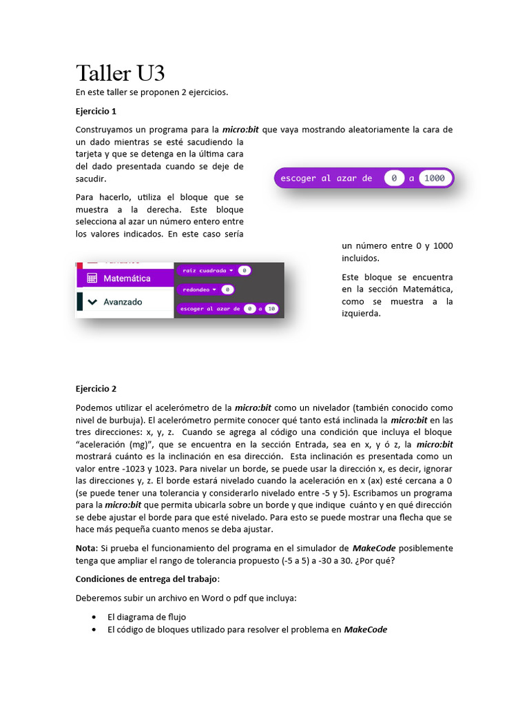 Taller U3 | PDF | Métodos y materiales de enseñanza | Informática