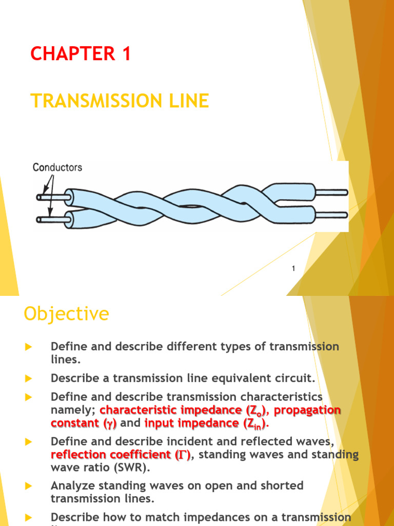 CHAPTER 1 Transmission Line | PDF | Transmission Line | Transmission Medium