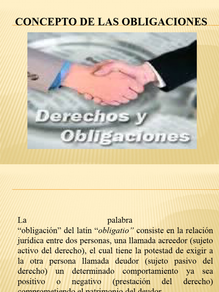 Concepto de Las Obligaciones | PDF