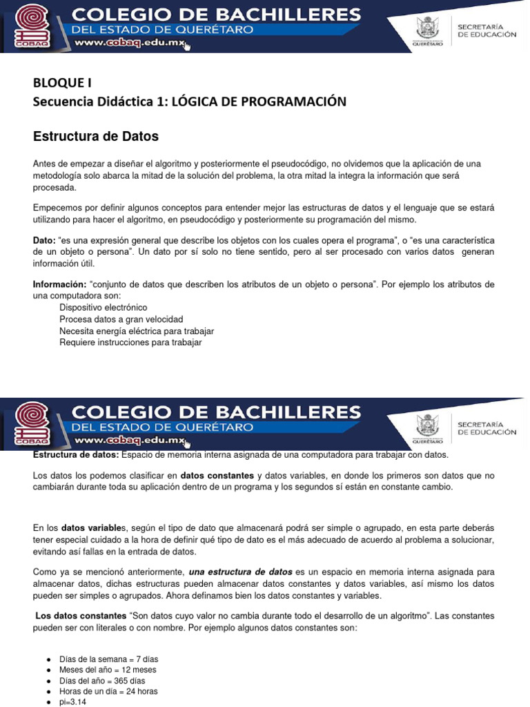 Estructuras De Control Pseudocódigo Pdf