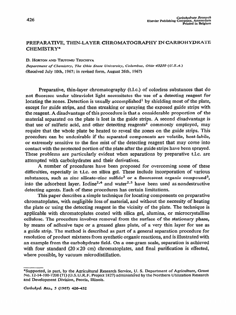 Preparative TLC | PDF | Chromatography | Thin Layer Chromatography
