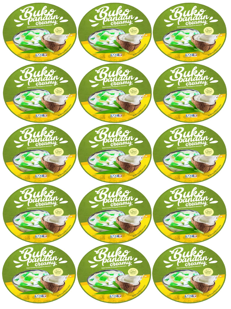 Buko Pandan Stiker Print | PDF