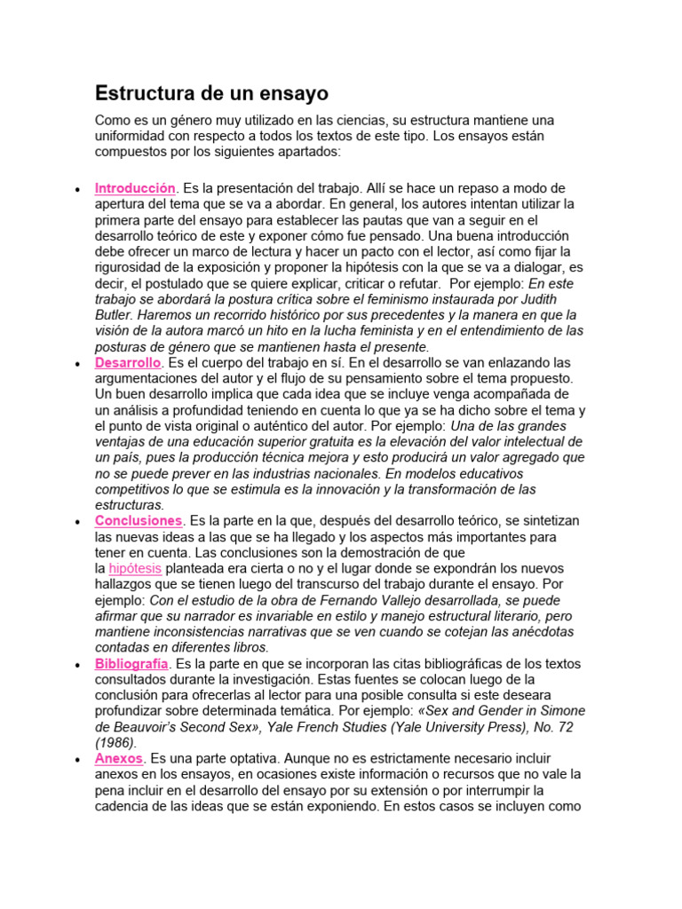 Estructura de Un Ensayo | PDF | Ensayos