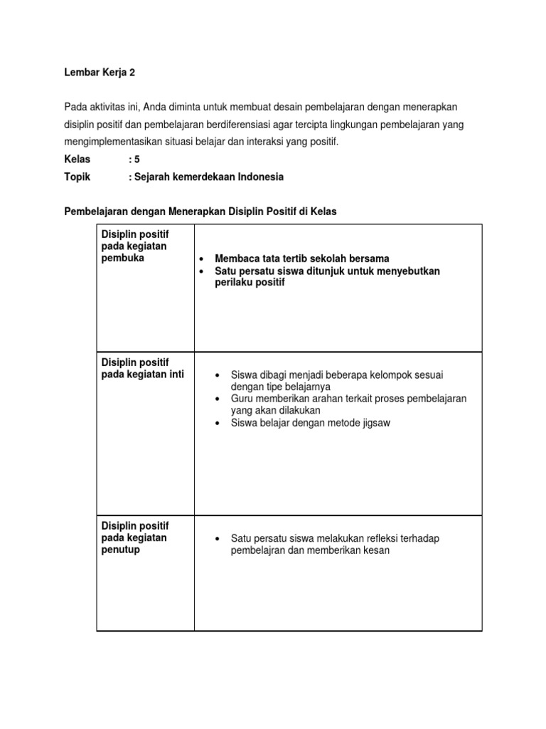 Lembar Kerja Sesi 2 | PDF | Karier & Perkembangan