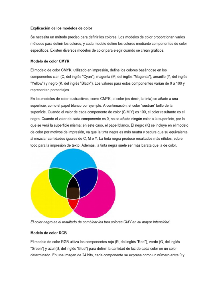 Modelos de Color | PDF | Color | Modelo de color Rgb