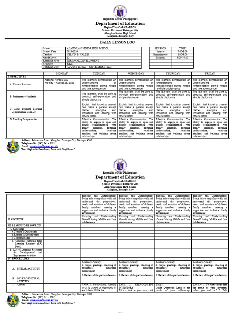 DLL - Perdev - Aug 29-Sep 1, 2023 | PDF
