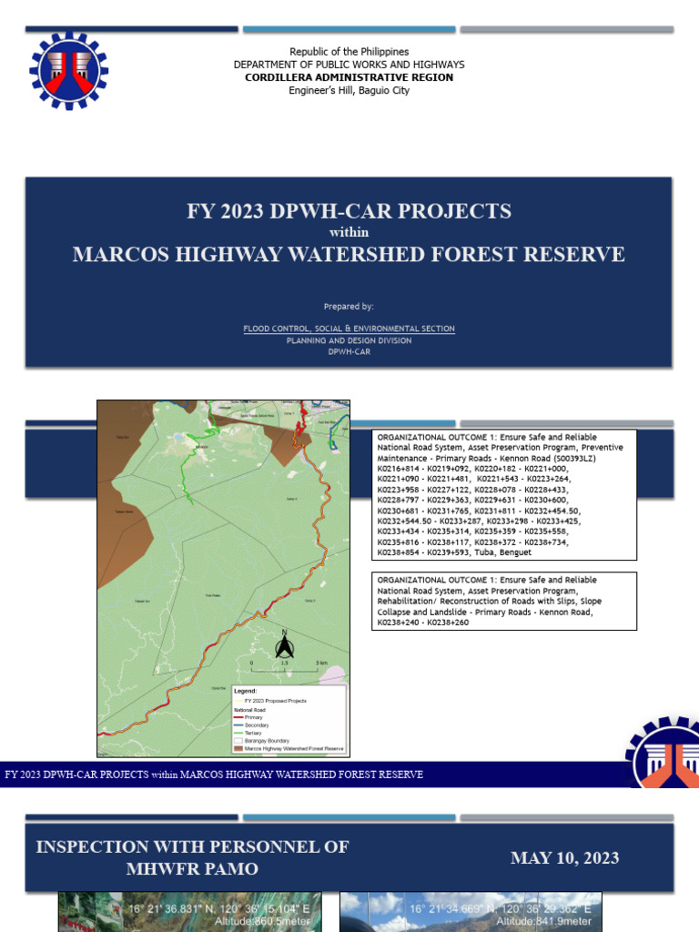 FY 2023 DPWH Projects: Marcos Highway | PDF | Road Infrastructure ...