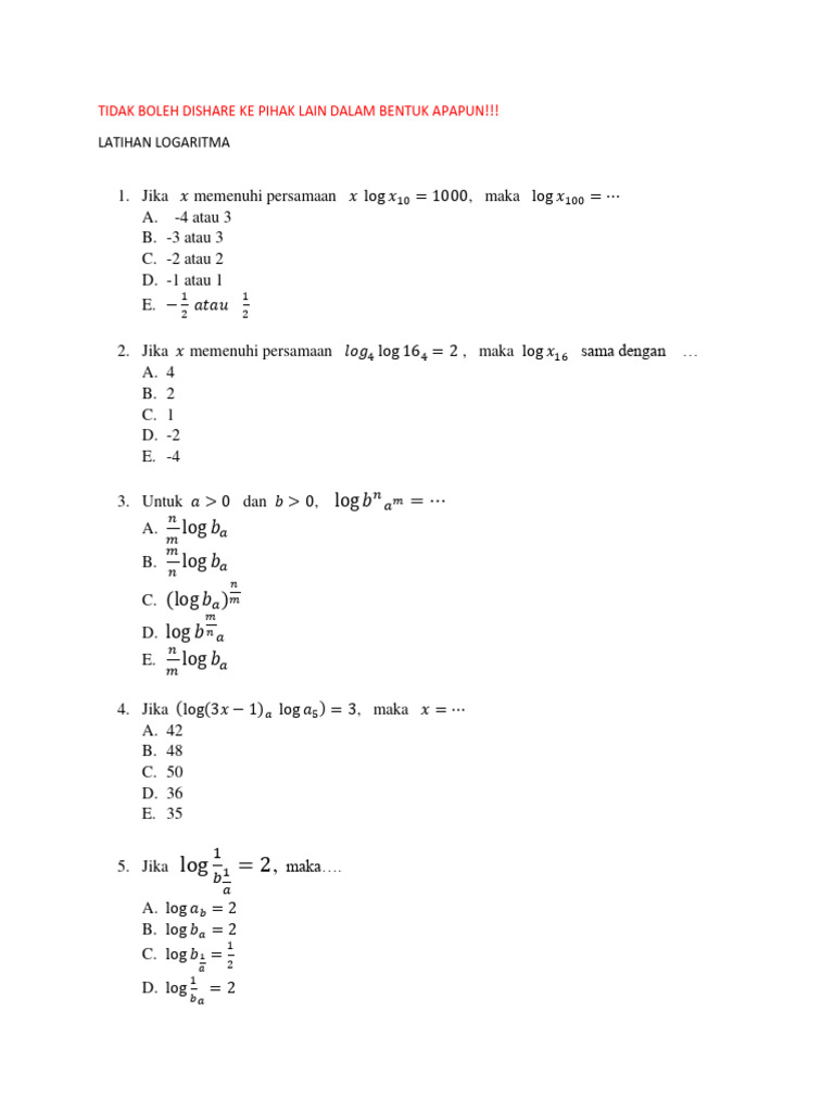 LOGARITMA | PDF | Komputer