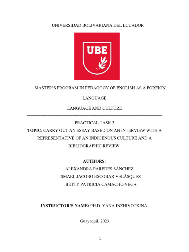 Practical Task 3 Language and Culture-1 | PDF