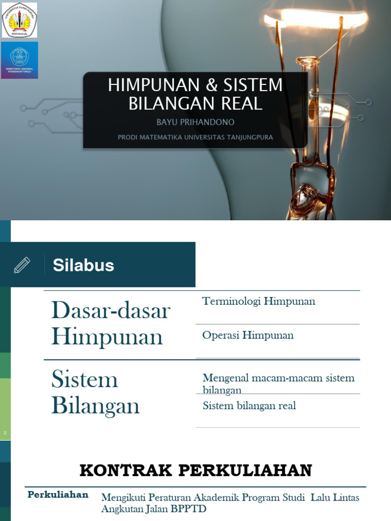 Himpunan Dan Sistem Bilangan Real | PDF Himpunan Dan Sistem Bilangan Real | PDF