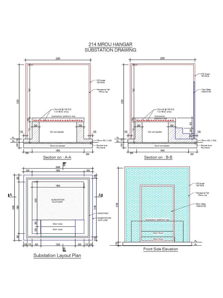 Substation Drawing For 214 Hanger Shed | PDF