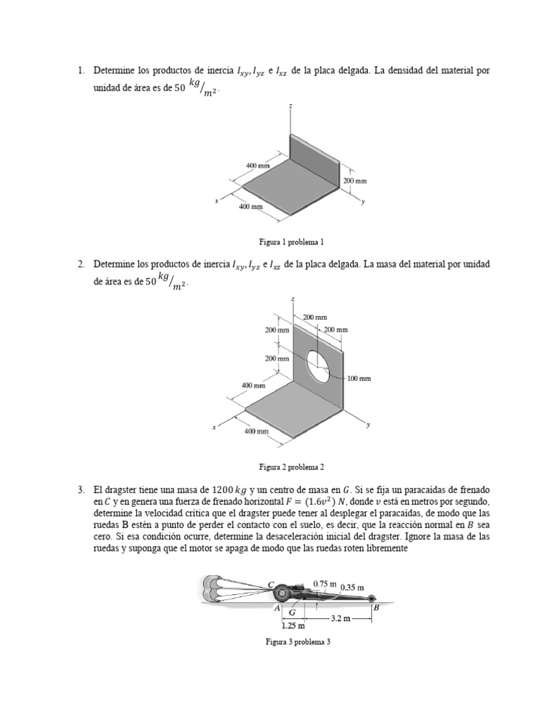 8) Problemas de Dinámica-4sv2 | PDF