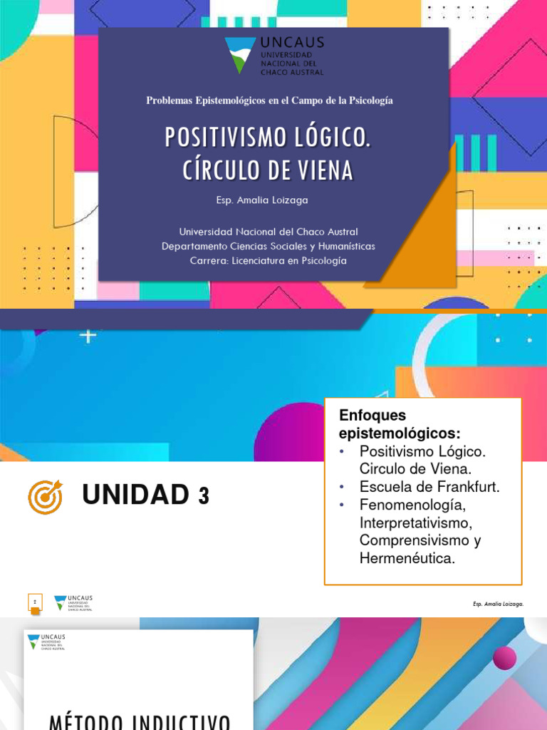 Positivismo Lógico y Círculo de Viena-Loizaga Amalia | PDF ...