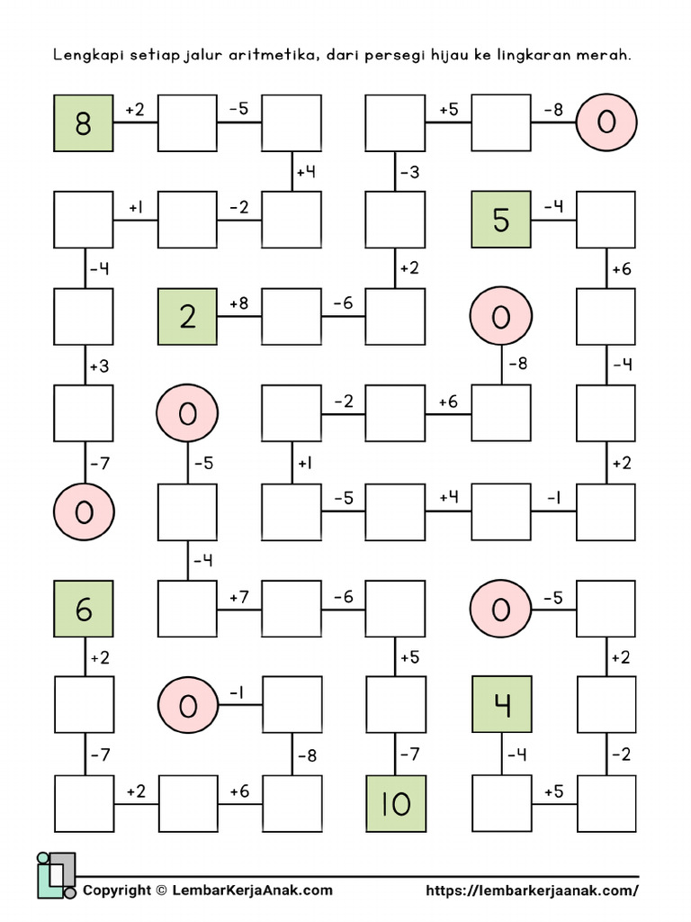 Teka-Teki Matematika - Labirin Aritmetika | PDF