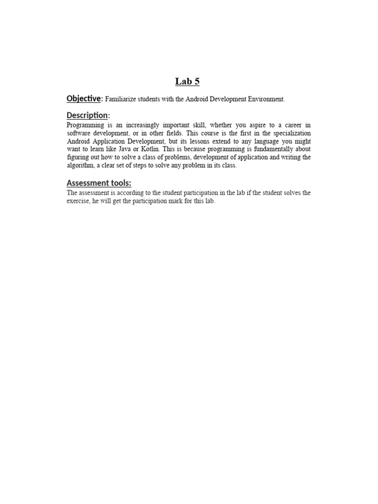 MAD Lab 5 | PDF | Android (Operating System) | Java (Programming Language) MAD Lab 5 | PDF | Android (Operating System) | Java (Programming Language)