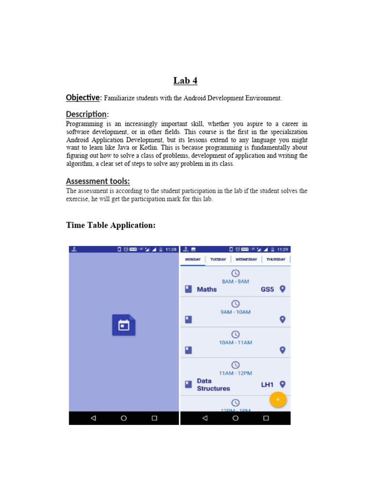 MAD Lab 4 | PDF | Android (Operating System) | Application Software