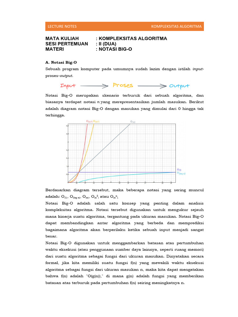 Notasi Big O | PDF | Metode & Bahan Ajar