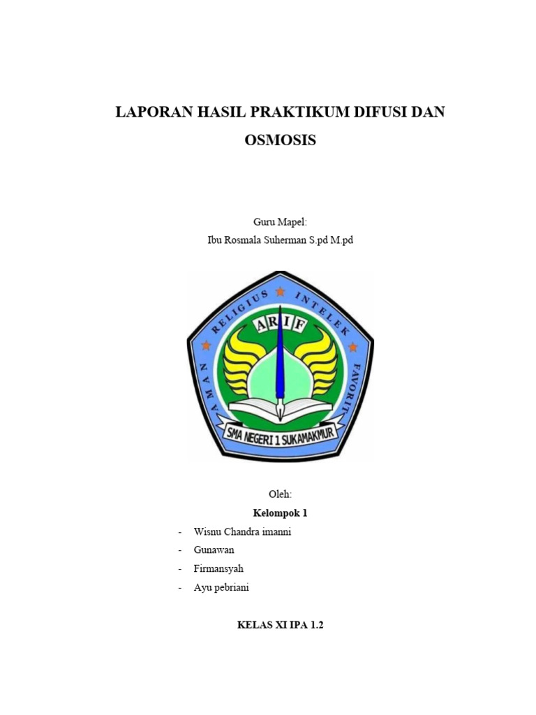 LAPORAN PRAKTEK BIOLOGI XI IPA 1.2 Praktek | PDF LAPORAN PRAKTEK BIOLOGI XI IPA 1.2 Praktek | PDF