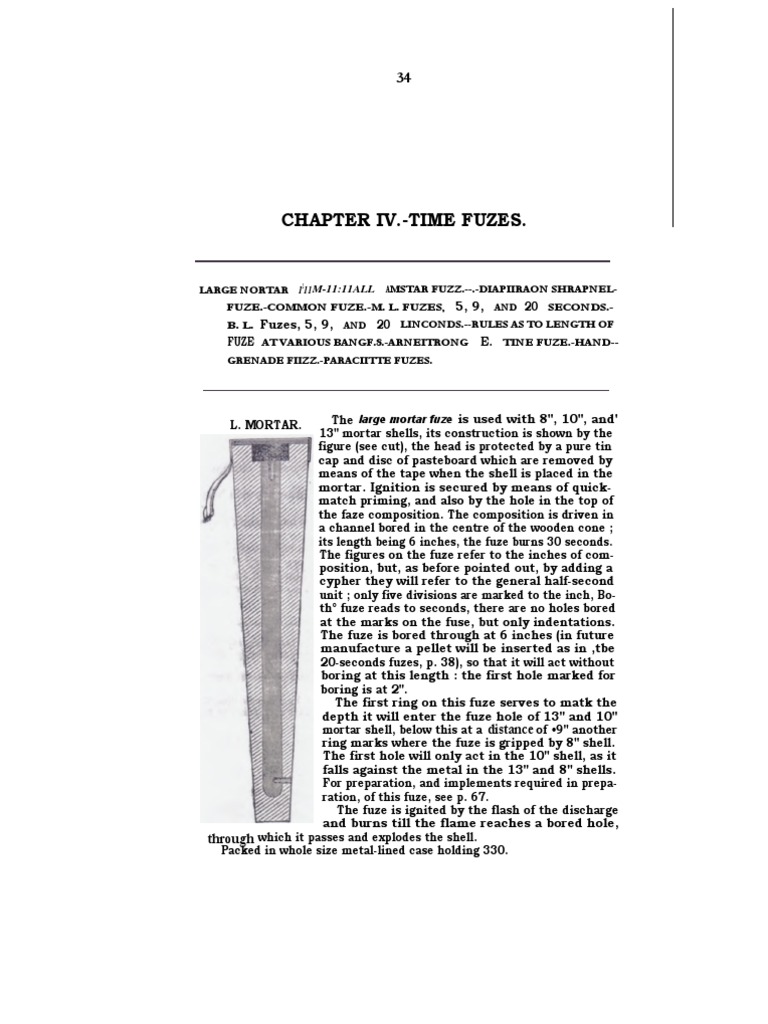 British Time and Percussion Fuzes | PDF | Shell (Projectile) | Fuze