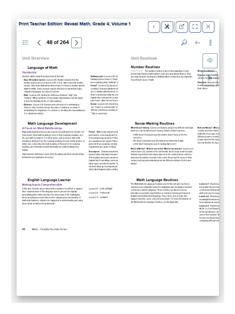Dashboard - Reveal Math, Grade 4 - McGraw Hill | PDF | Mathematics ...