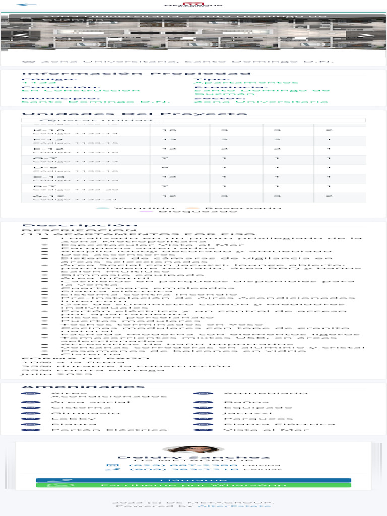 Proyecto en la ZONA UNIVERSITARIA - DS METAGROUP - DS METAGROUP | PDF