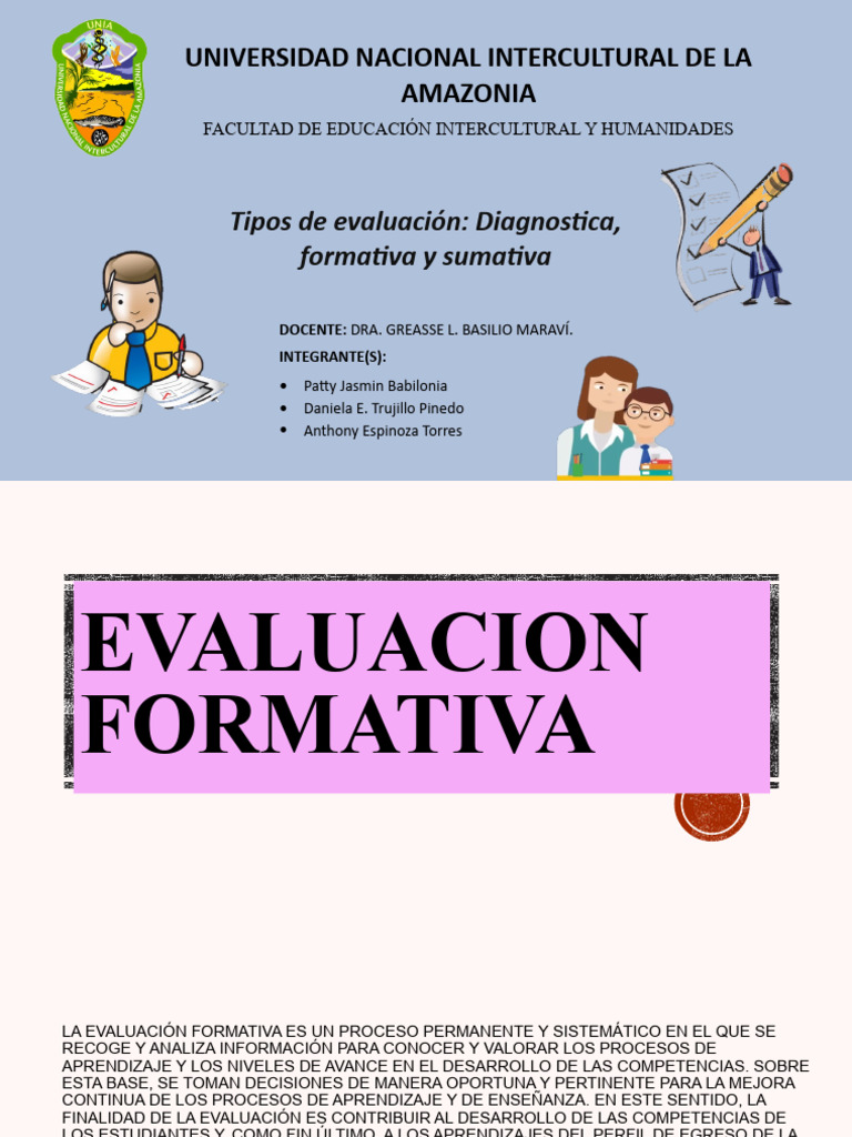 Diagnostica Formativa Y Sumativa Pdf Evaluación Aprendizaje 4476