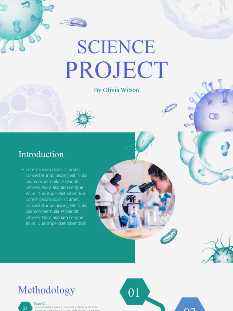 Blue and White Professional Science Project Presentation | PDF