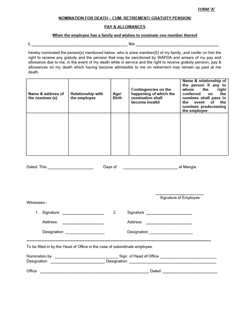 Death Cum Retirement | PDF | Personal Finance | Private Law