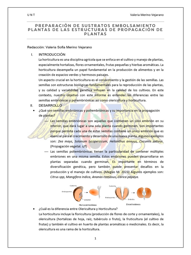 Preparación de Sustratos Embolsamiento Plantas de Las Estructuras de Propagación de Plantas | PDF