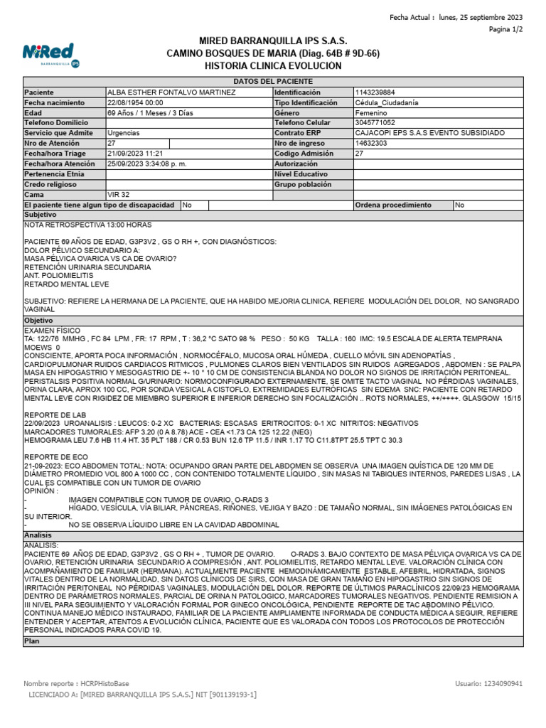 Mired Barranquilla Ips S.A.S. Camino Bosques de Maria (Diag. 64B # 9D ...