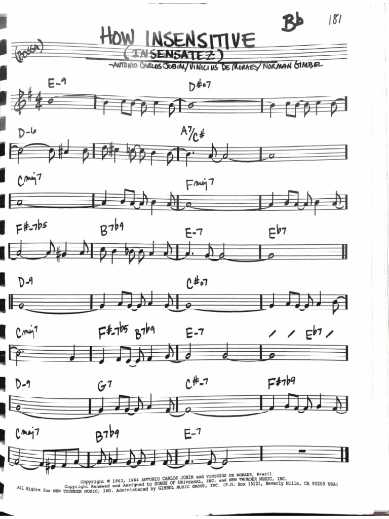 BB How Insensitive | PDF