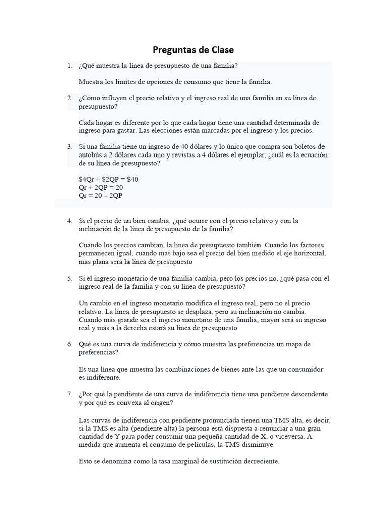 Preguntas de Clase | PDF