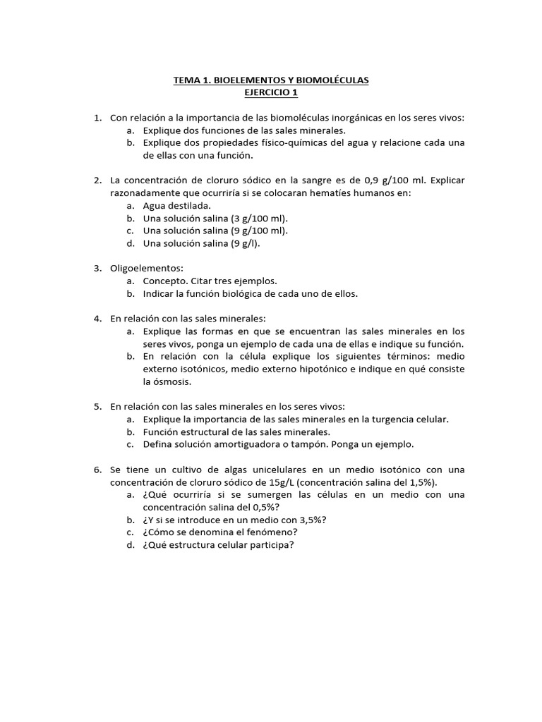 Tema 1. Ejercicio 1 | PDF