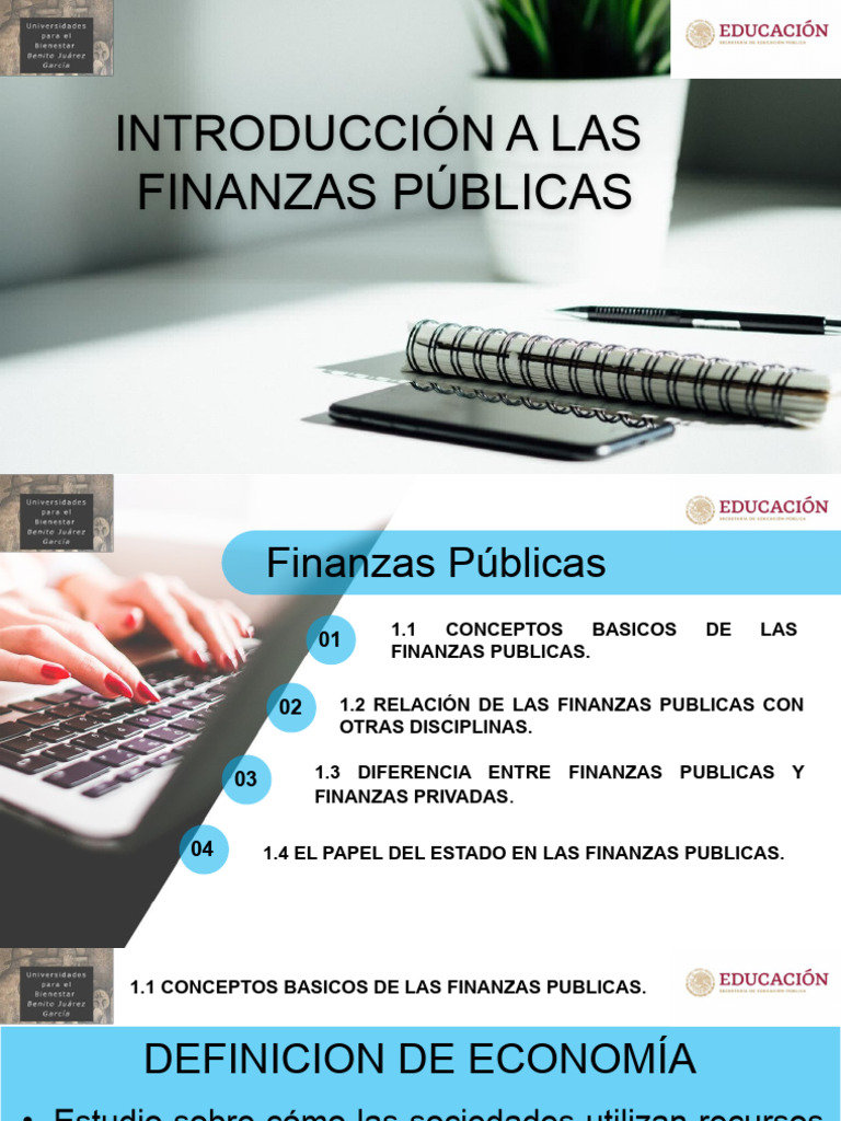 Introducción a Finanzas Públicas | PDF | Balance presupuestario del gobierno | Impuestos