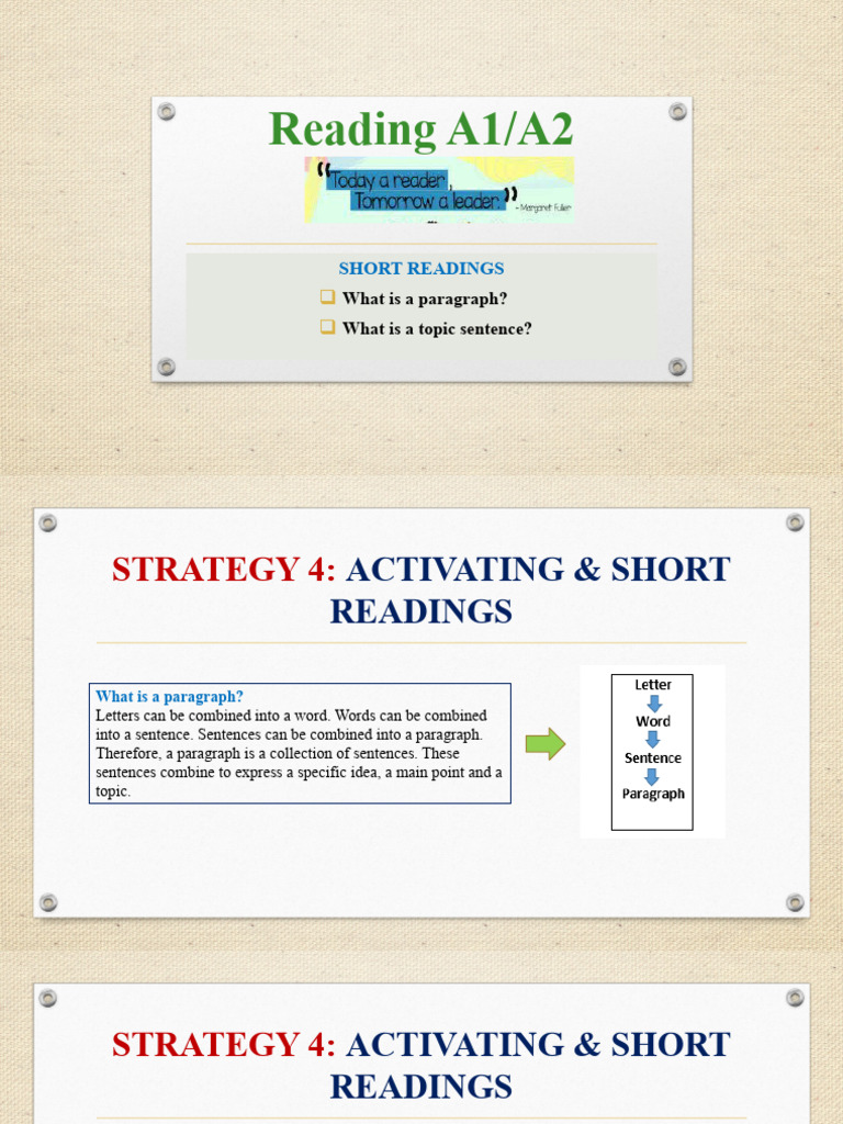 Reading A1 A2 ACTIVATING SHORT READINGS - STRATEGY 4 | PDF | Manual Transmission | Car
