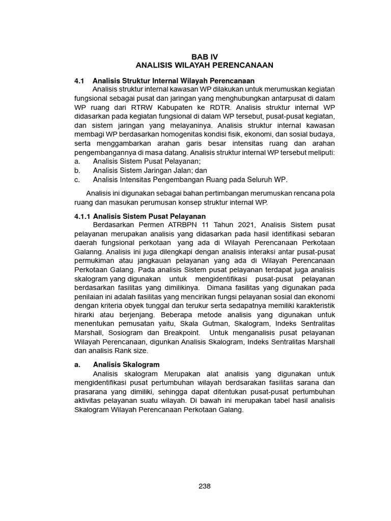 Bab Iv Analisis Wilayah Perencanaan Laporan Akhir Pdf