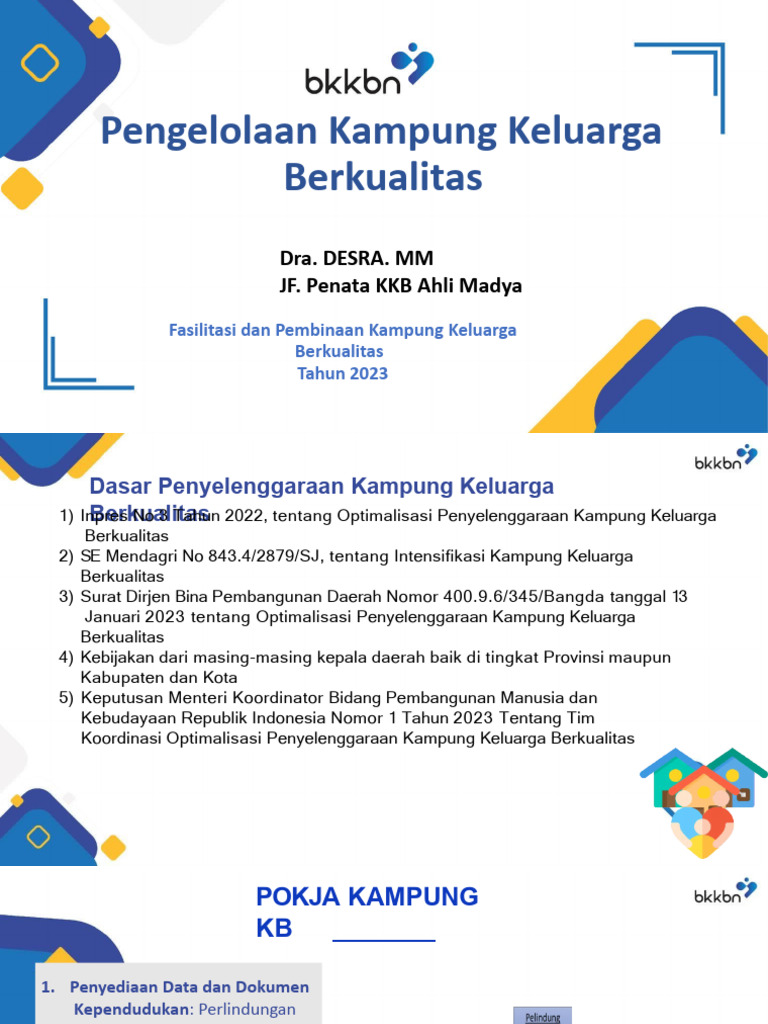 Fasilitasi Pembinaan Kampung KB 2023 Kota Solok | PDF