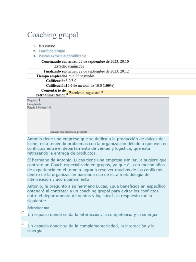 Coaching Grupal Puntos Extras 2 | PDF | Crecimiento personal y profesional