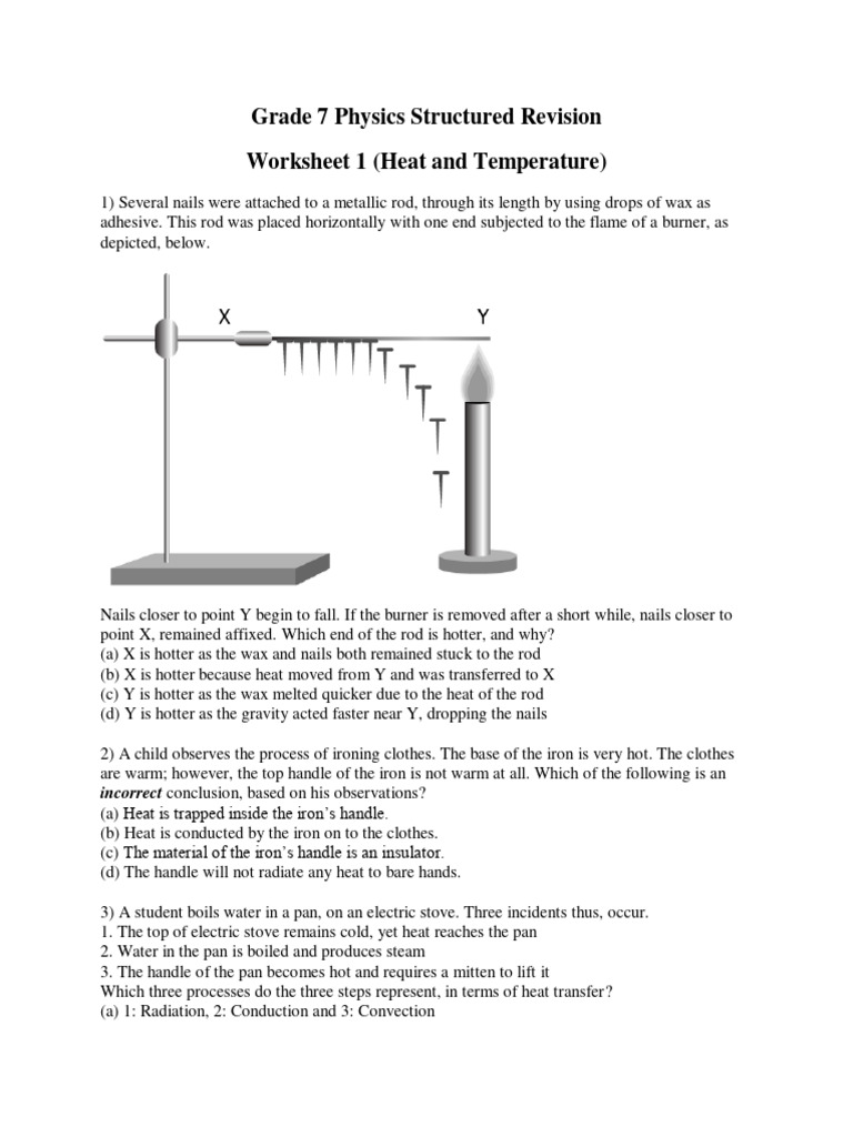 Grade 7 Physics SR WS 1 | PDF