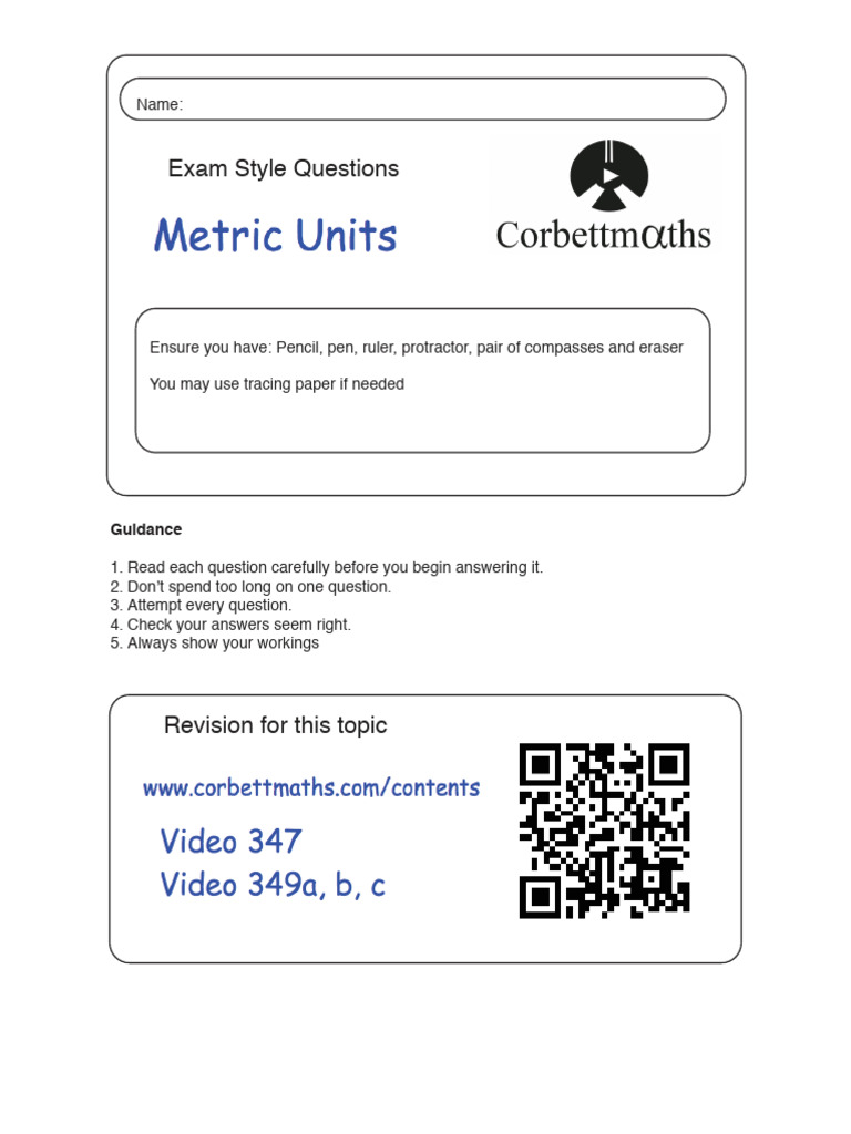 Lesson 1 Introduction To Units of Measurement | PDF | Litre | Measurement
