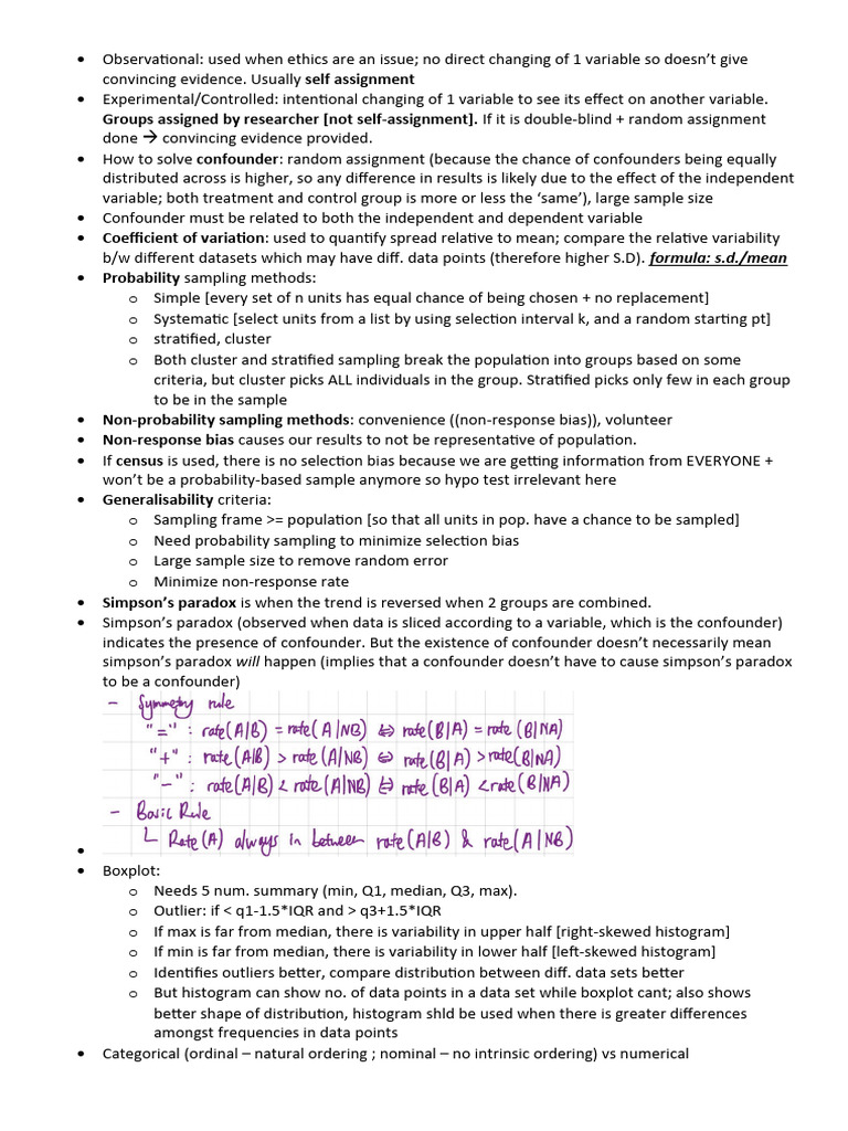 Gea1000 Cheatsheet | PDF