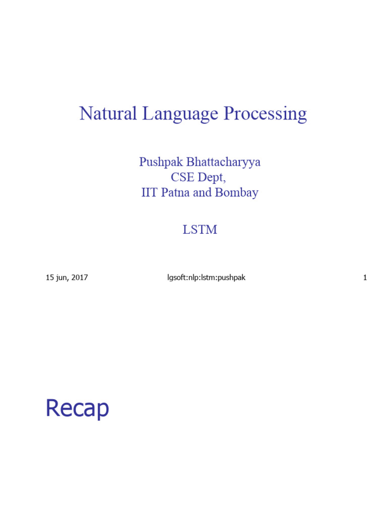 Unit 4 LSTM | PDF | Cybernetics | Computational Neuroscience