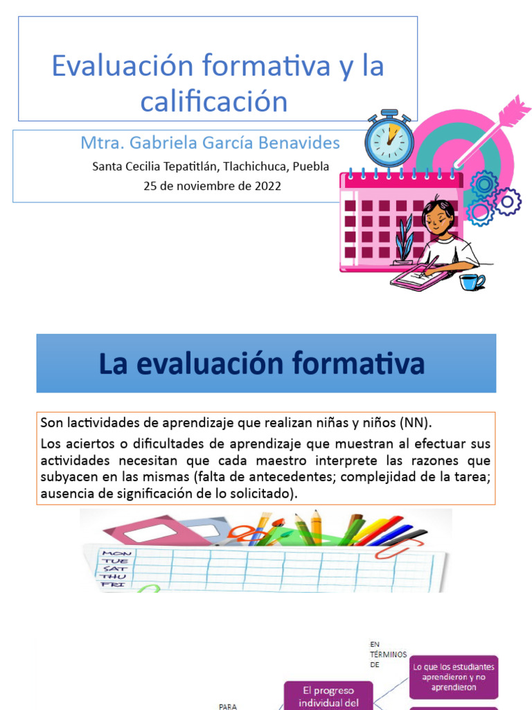 Evaluación formativa y la calificación_ CTE_2da_Sesion_Gaby | PDF Evaluación formativa y la calificación_ CTE_2da_Sesion_Gaby | PDF
