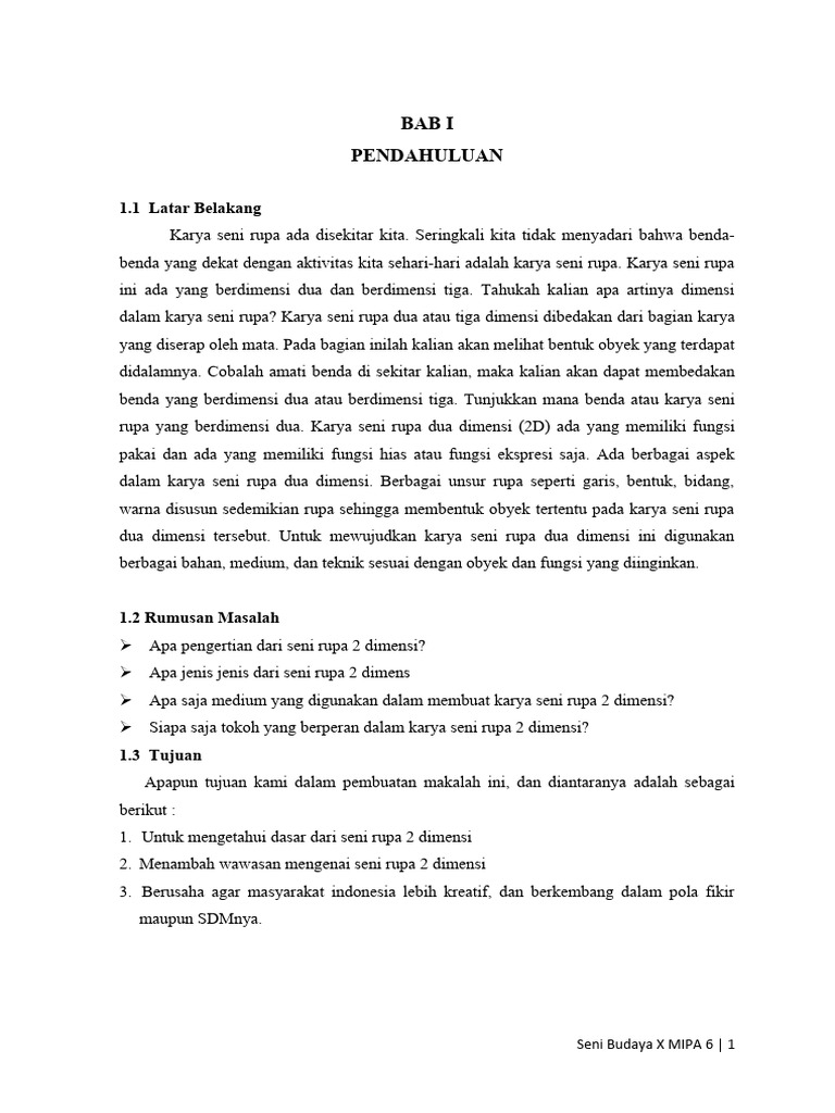 Makalah Senbud (1) | PDF