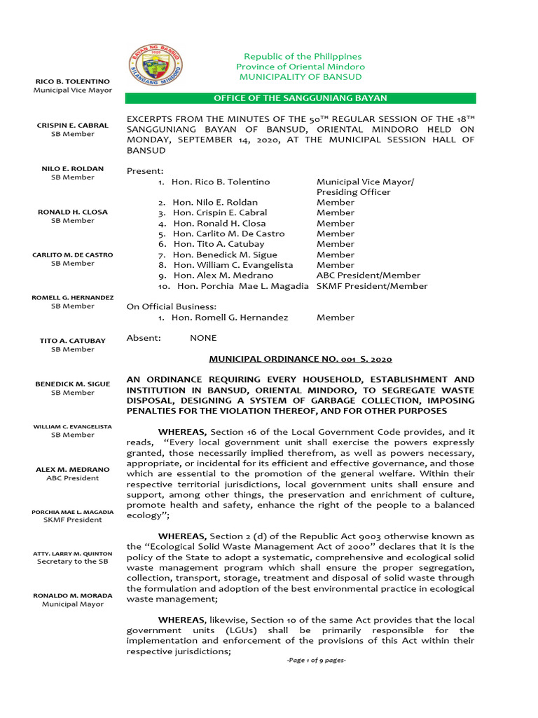 Waste Segregation | PDF