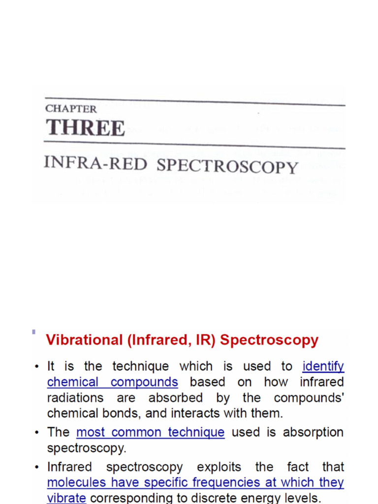 IR Spectroscopy Lecture | PDF