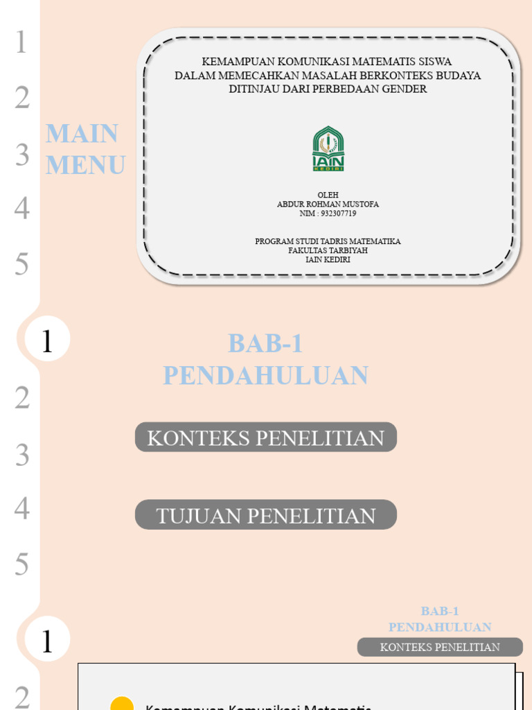Sidang Skripsi Pendidikan Matematika | PDF