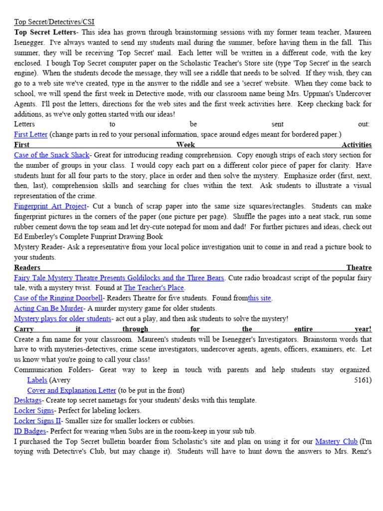 Top Secret | PDF | Fingerprint | Crime Scene