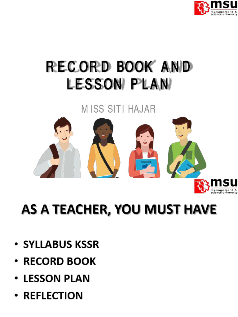 Teacher Lesson Plan and Record Guide | PDF | Lesson Plan | Learning