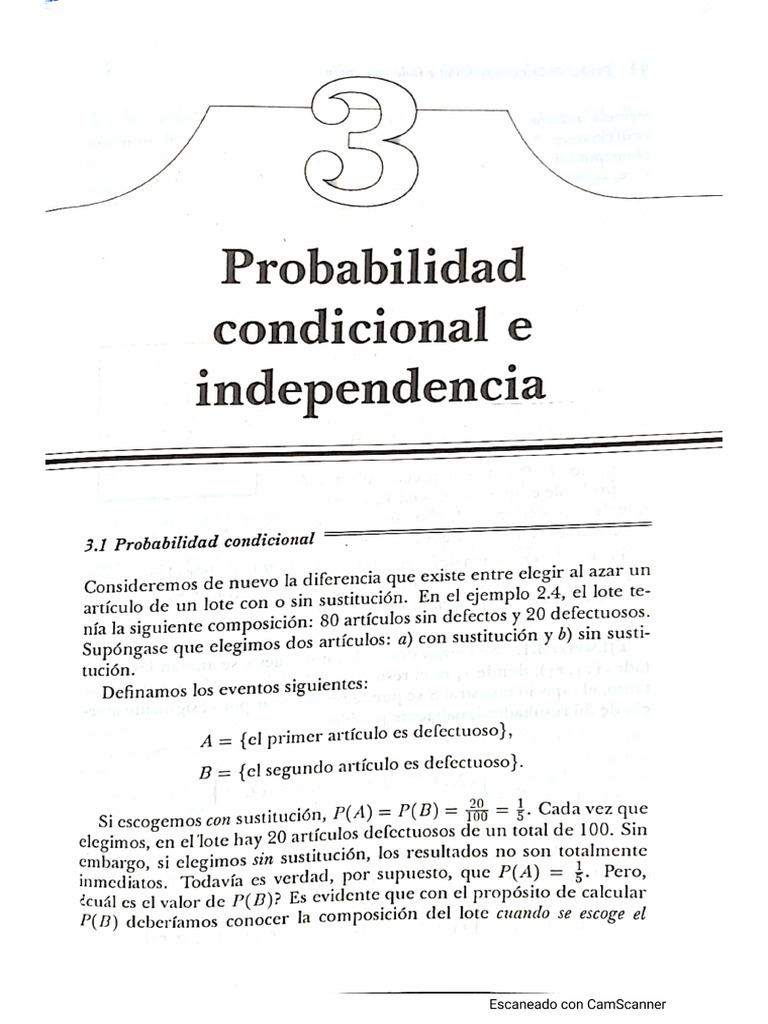 Cap 3 Probabilidad y Aplicaciones Estadísticas Meyer | PDF